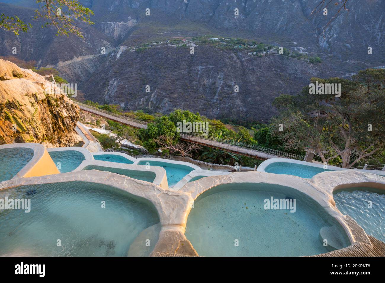 Unusual thermal pools Tolantongo in Mexico Stock Photo - Alamy