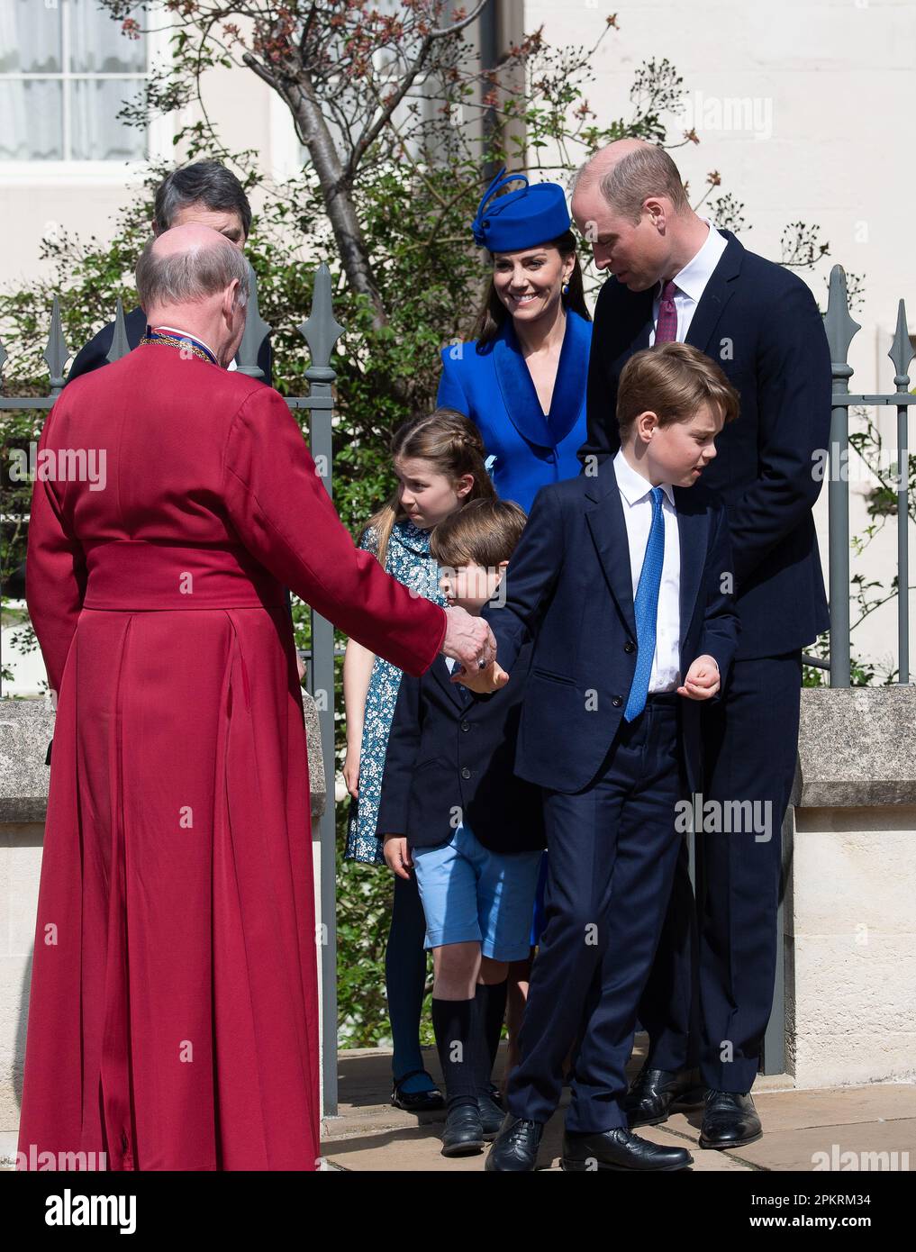 Windsor, Berkshire, UK. 9th April, 2023. The Prince of Wales and his ...