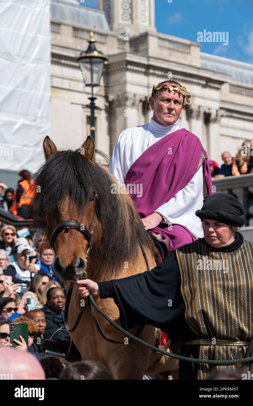 The Passion of Christ open air play by Wintershall in Trafalgar Square ...