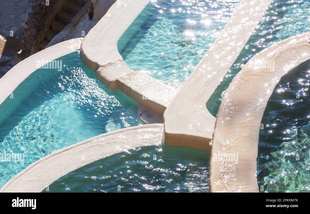 Unusual thermal pools Tolantongo in Mexico Stock Photo - Alamy