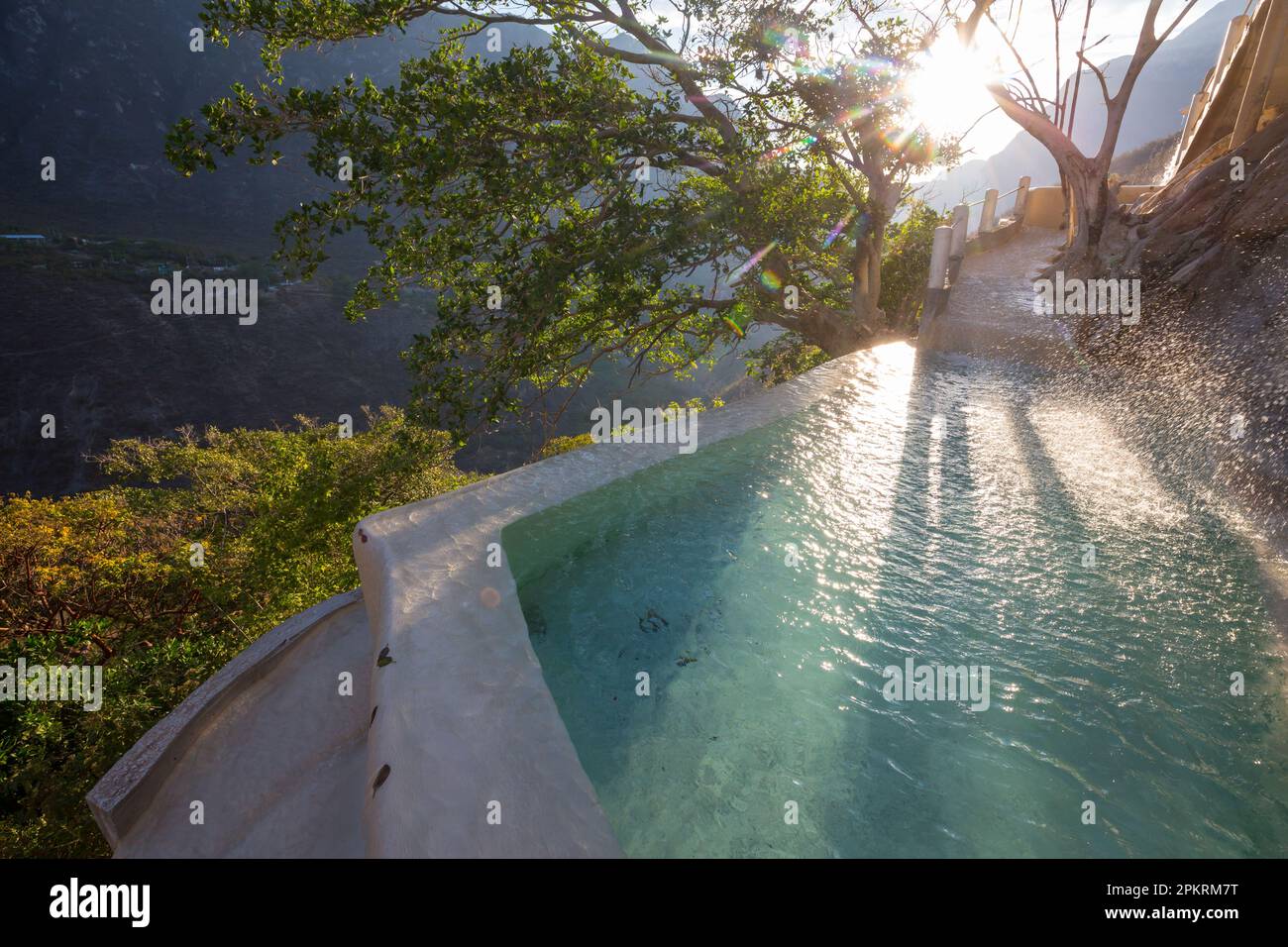 Unusual thermal pools Tolantongo in Mexico Stock Photo - Alamy