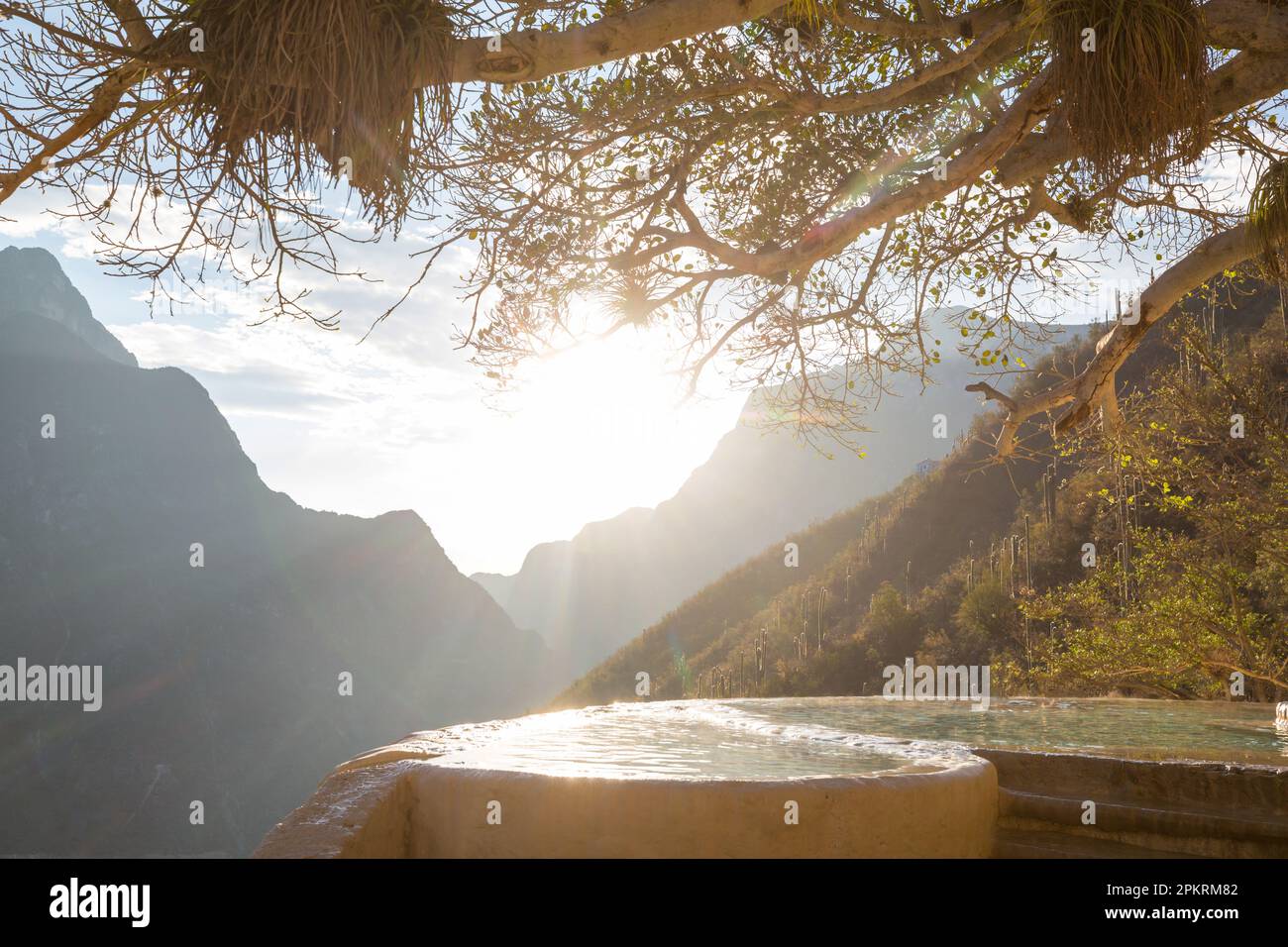 Unusual thermal pools Tolantongo in Mexico Stock Photo - Alamy