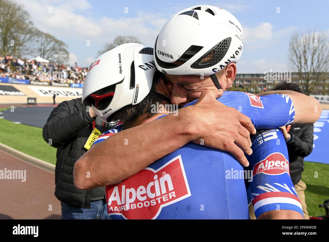 Roubaix, France. 09th Apr, 2023. Belgian Jasper Philipsen of Alpecin ...