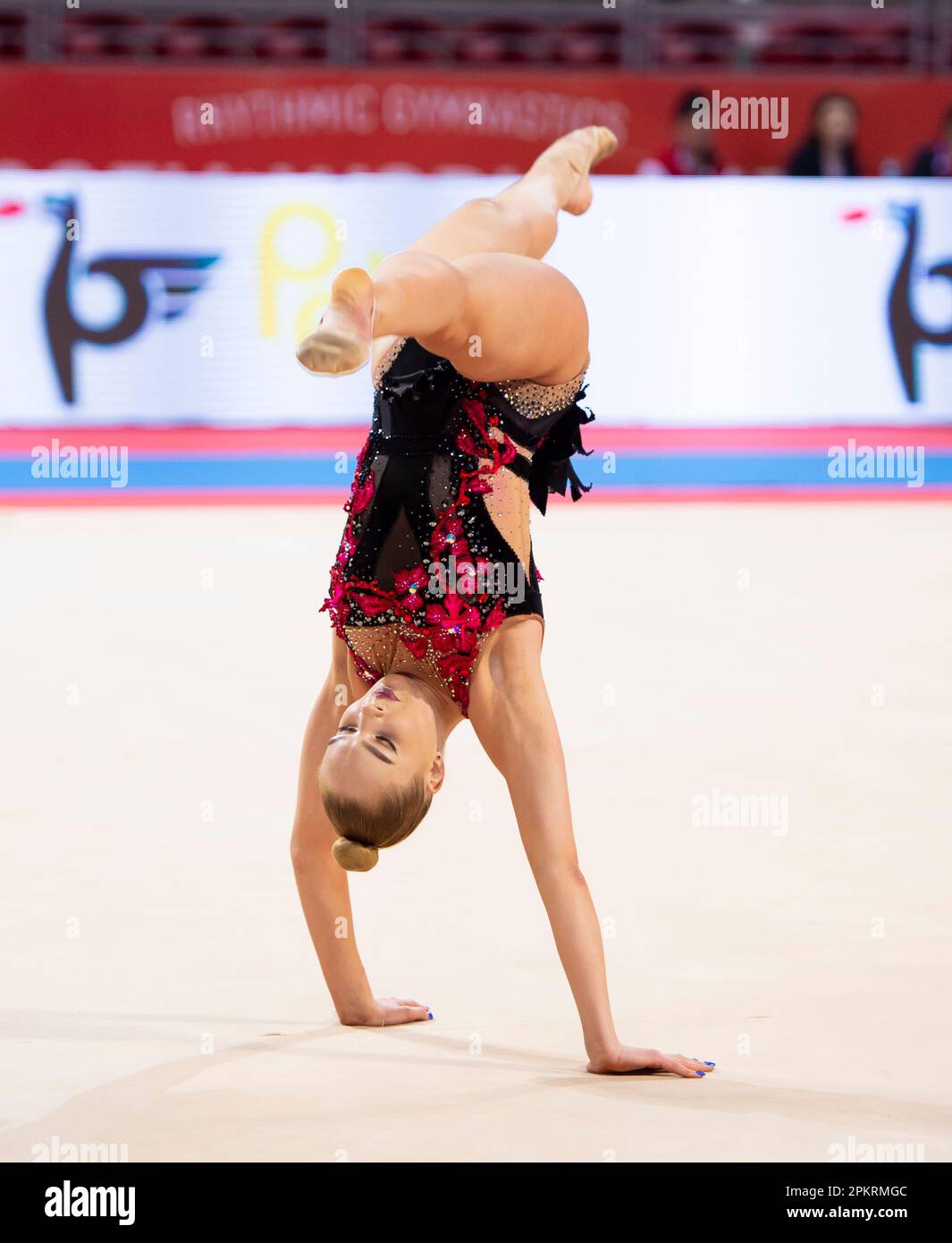 Sofia, Bulgaria. March 31, 2023. Santa Stepulane of Latvia performs ...