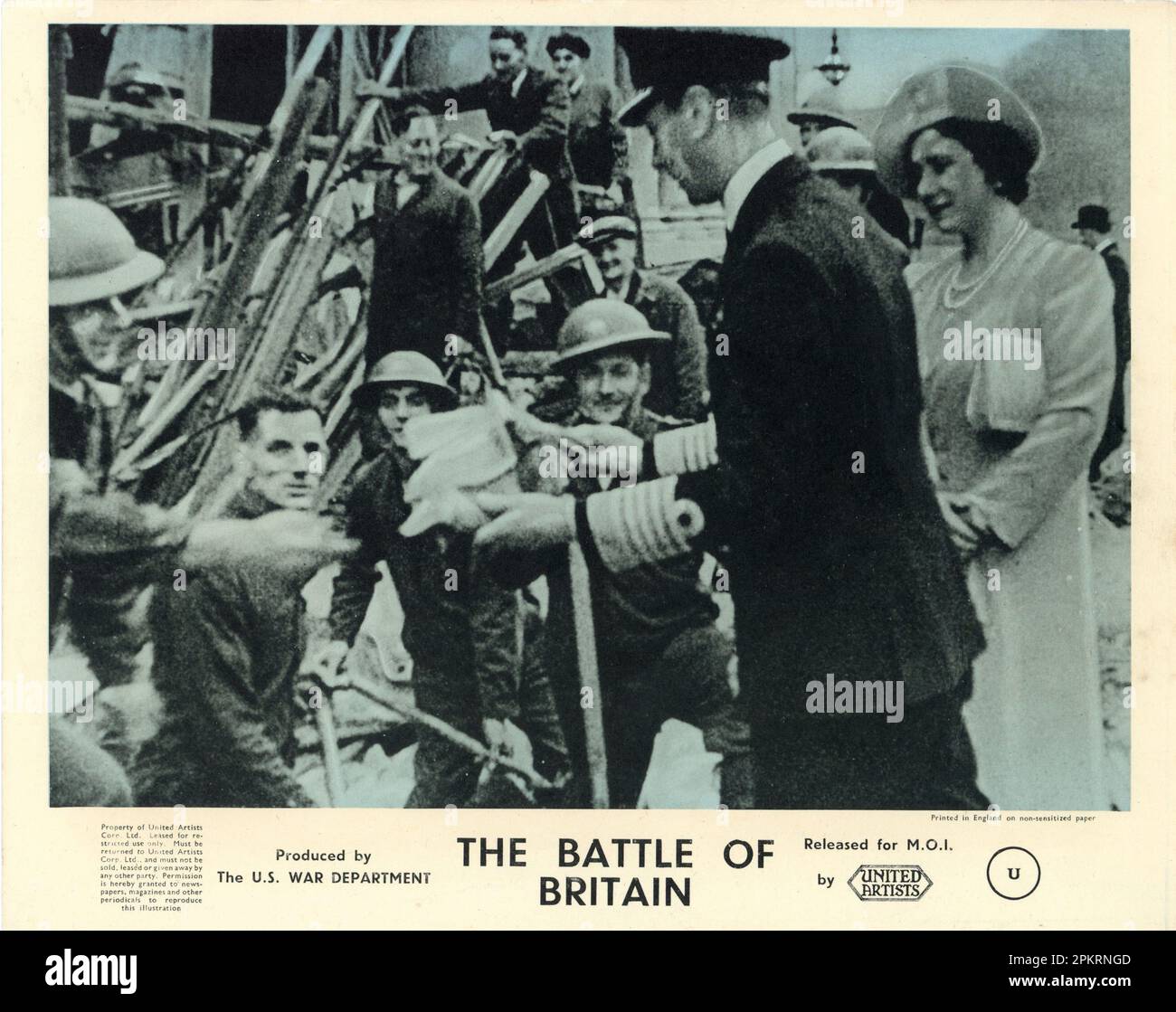 KING GEORGE VI and QUEEN ELIZABETH the QUEEN MOTHER visiting bombed ...