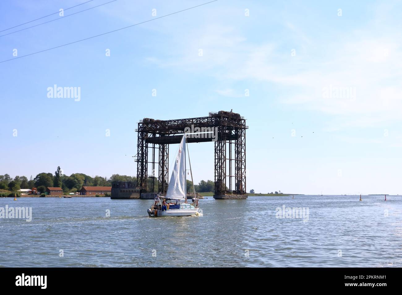 Ruin of the railway bridge of Karnin, Usedom in Germany Stock Photo - Alamy