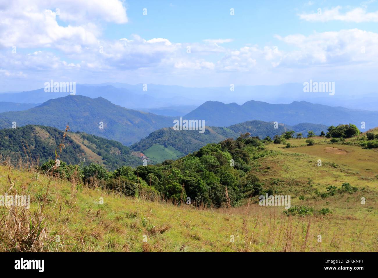 the view of the southern tip of the mighty western ghats. Paithalmala ...