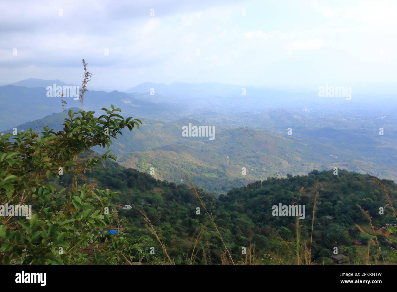 Palakkayam thattu, panoramic view of Kannur, Kerala in India Stock ...