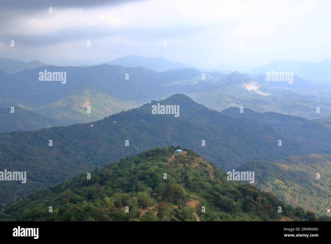 Palakkayam thattu, panoramic view of Kannur, Kerala in India Stock ...