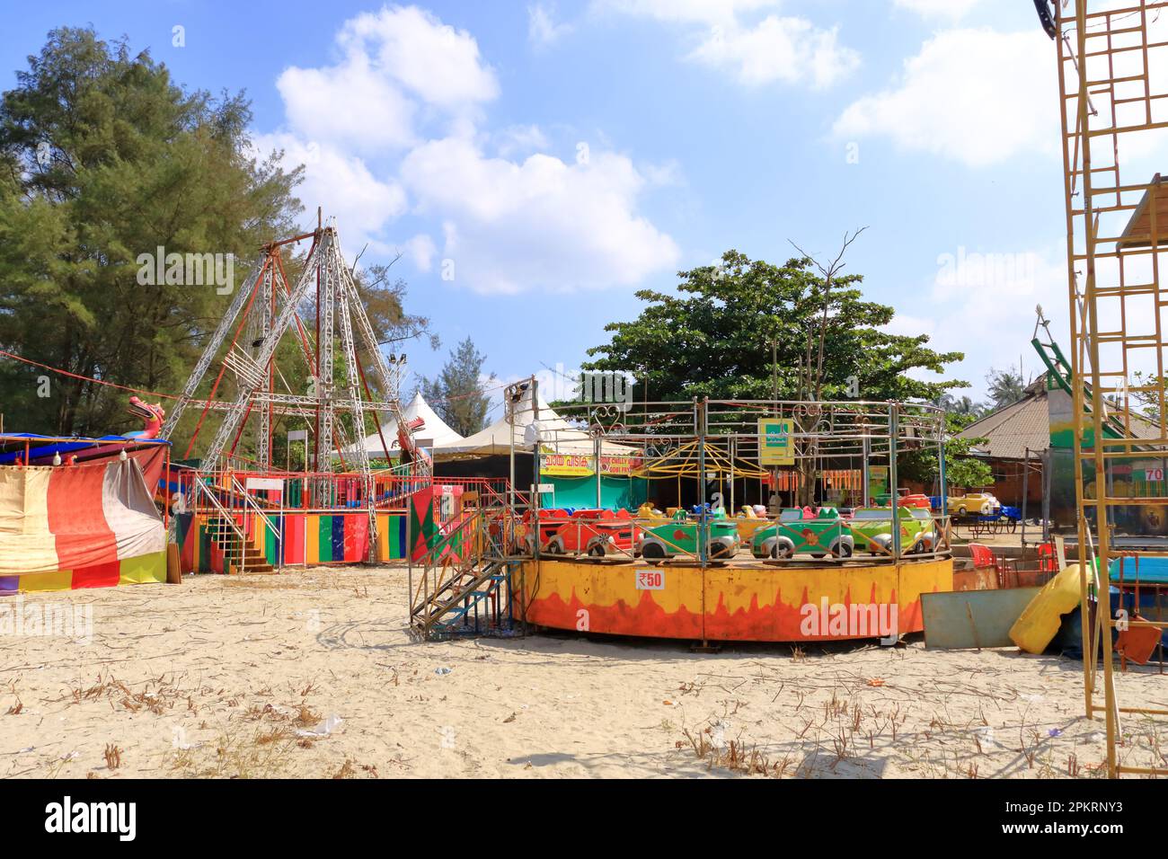 Dharmadam Beach park near kannur, kerala, india Stock Photo - Alamy