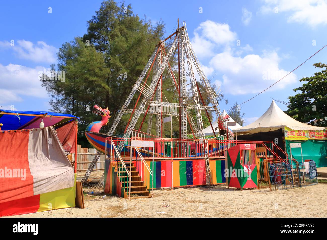 Dharmadam Beach park near kannur, kerala, india Stock Photo - Alamy