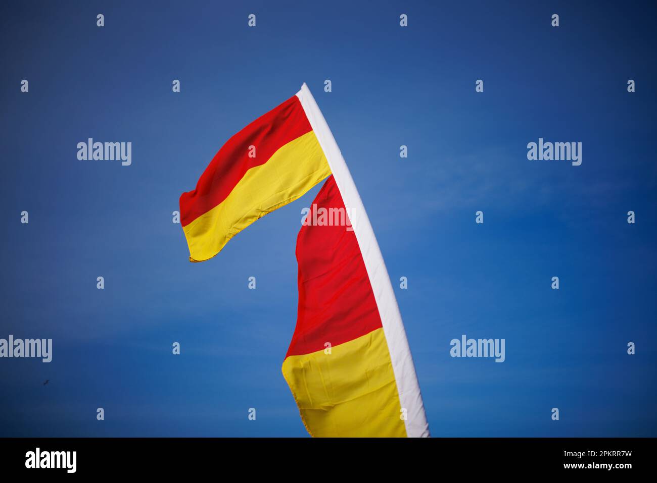 RNLI Lifeguards flags and equipment on Bournemouth beach Stock Photo ...