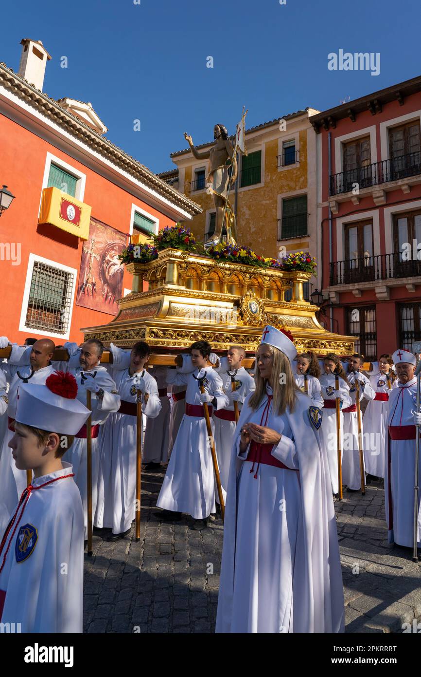 The paso of Our Lord Jesus Christ Resurrected during the procession of ...