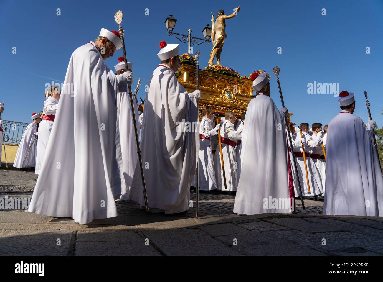 The paso of Our Lord Jesus Christ Resurrected during the procession of ...