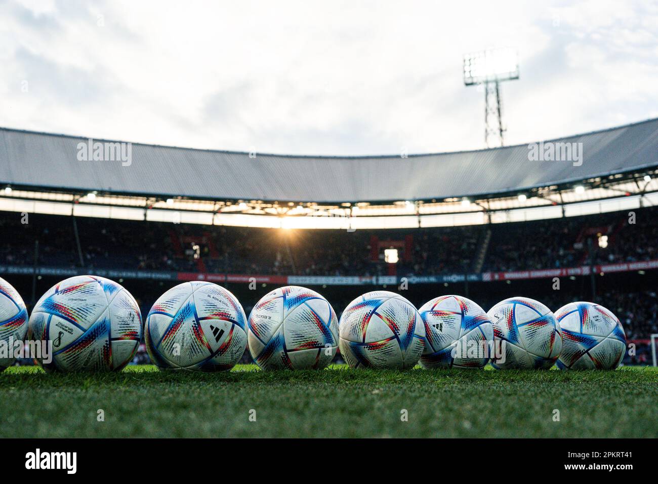 Rotterdam - Balls during the match between Feyenoord v RKC Waalwijk at ...