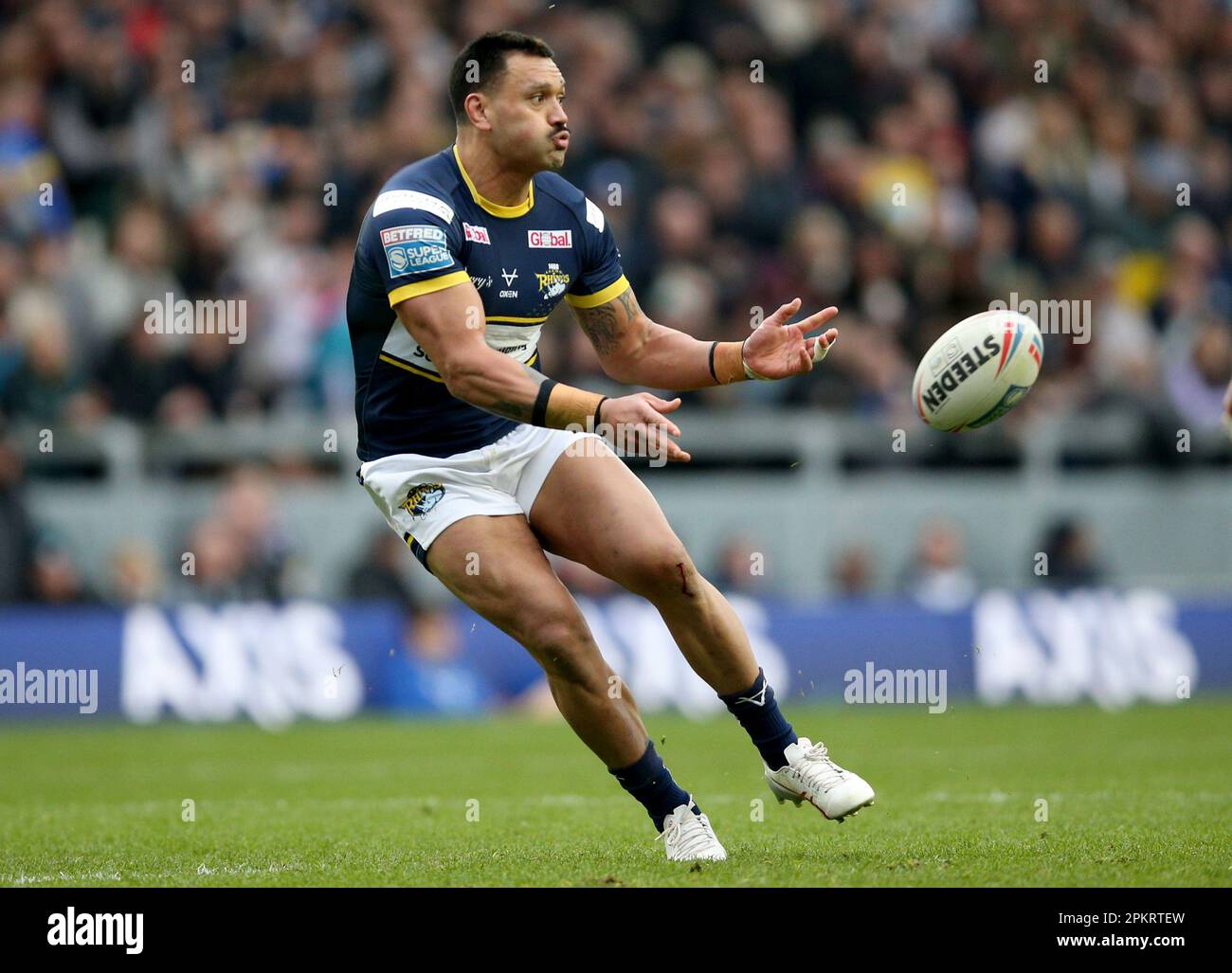 Leeds Rhinos’ Sam Lisone in action during the Betfred Super League ...