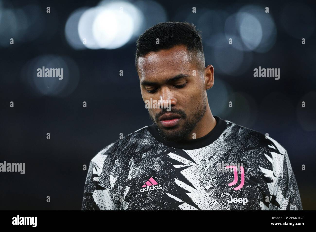 Rome, Italie. 08th Apr, 2023. Alex Sandro of Juventus reacts during ...