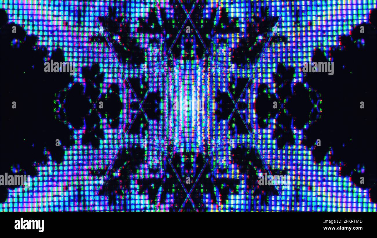 Pixel glow glitch mosaic blue hi-res stock photography and images - Alamy