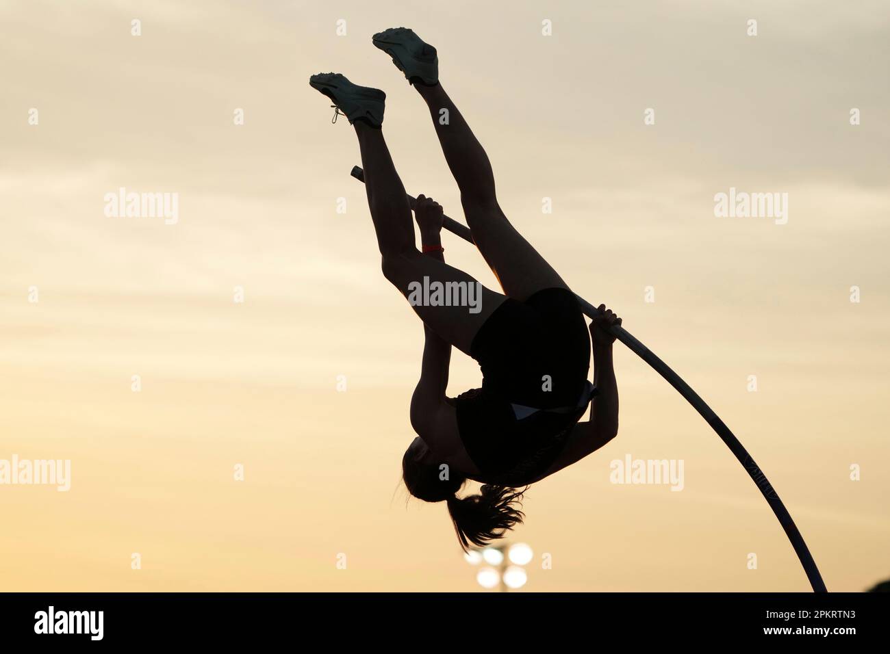 Hana Moll of Capital (Wash.) wins the girls pole vault in a national ...