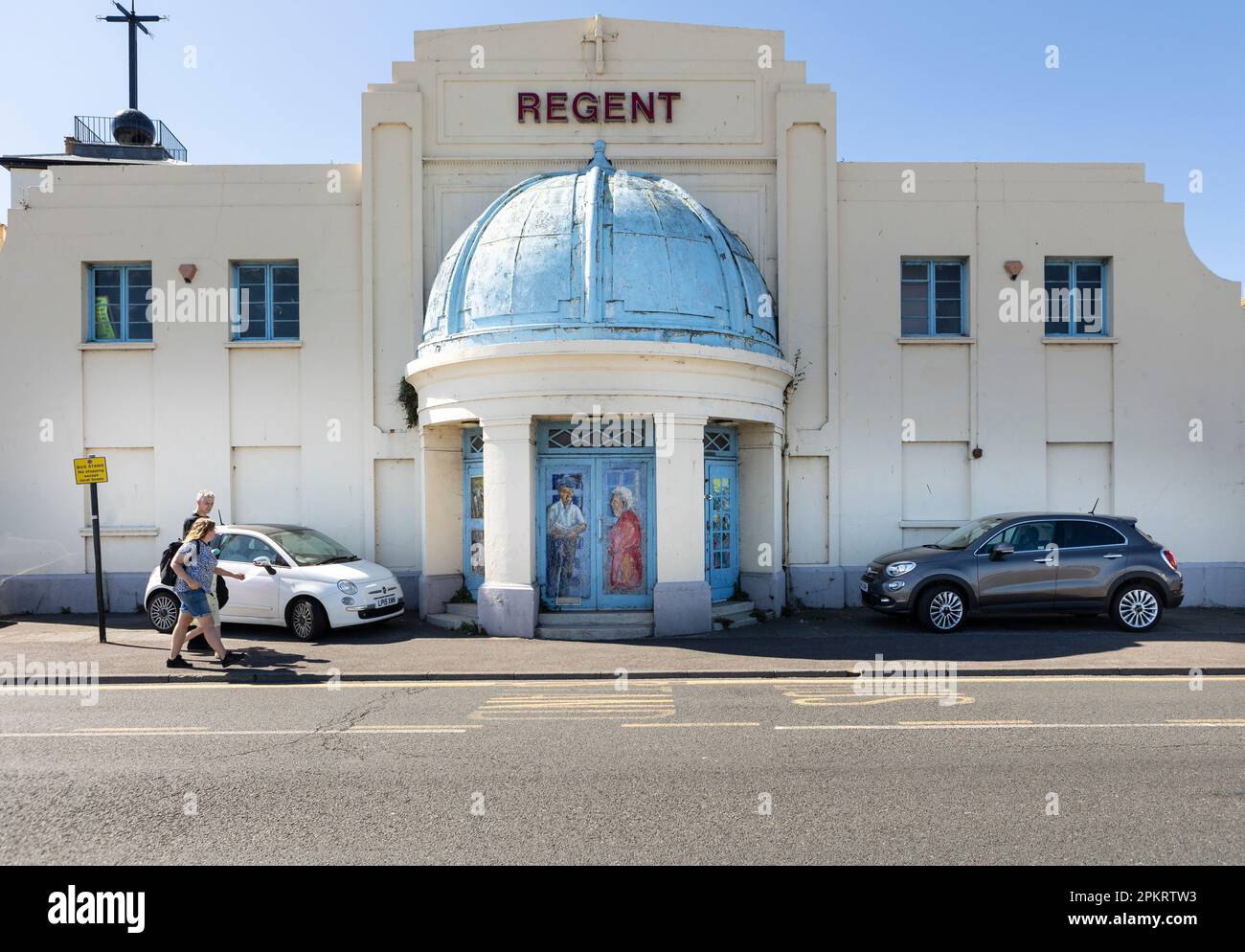 deal, Kent, united kingdom, 25, august 2022 Art Deco facade of the ...