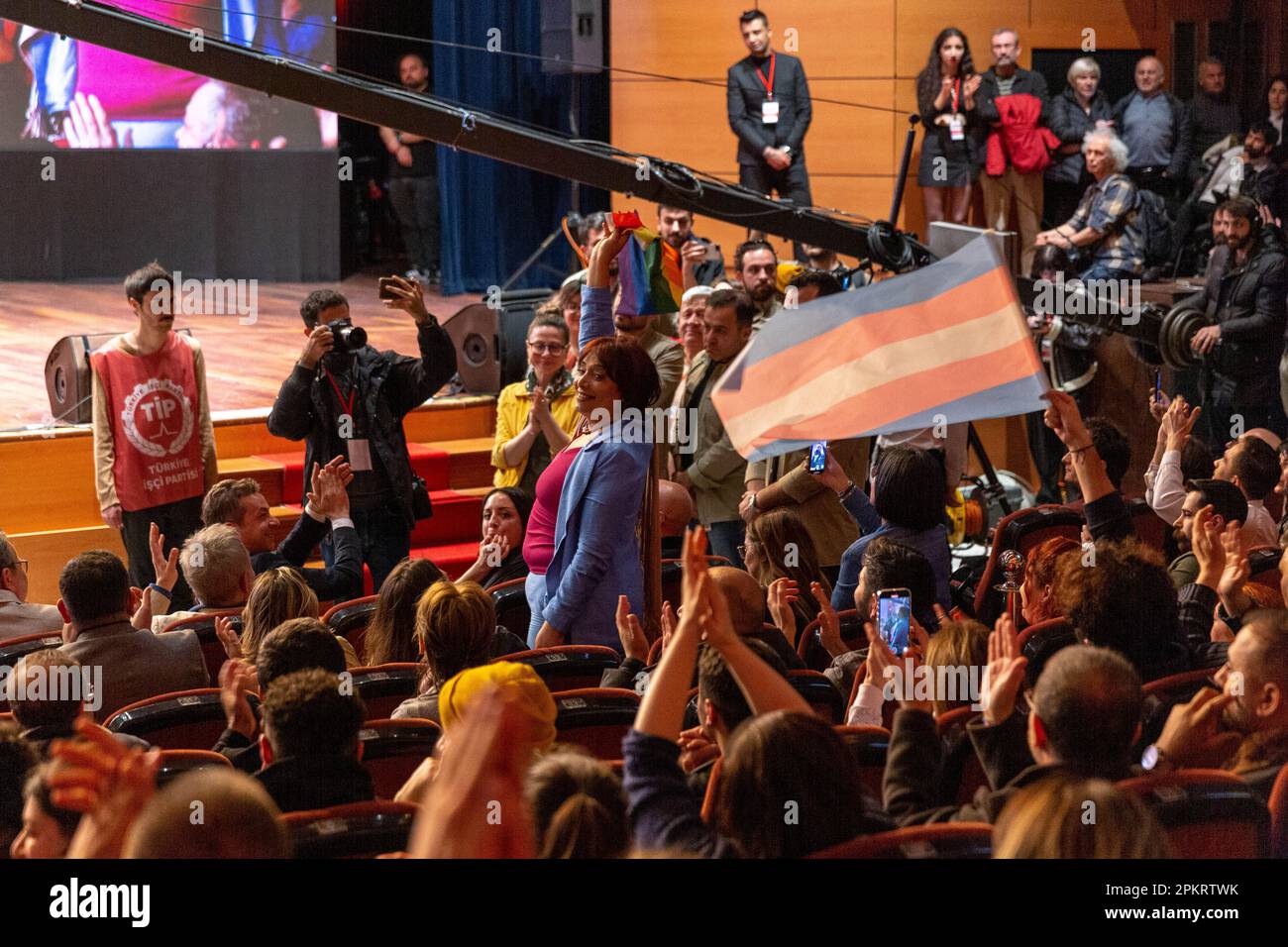 Istanbul, Turkey. April 9, 2023: Famous actress and trans activist ...