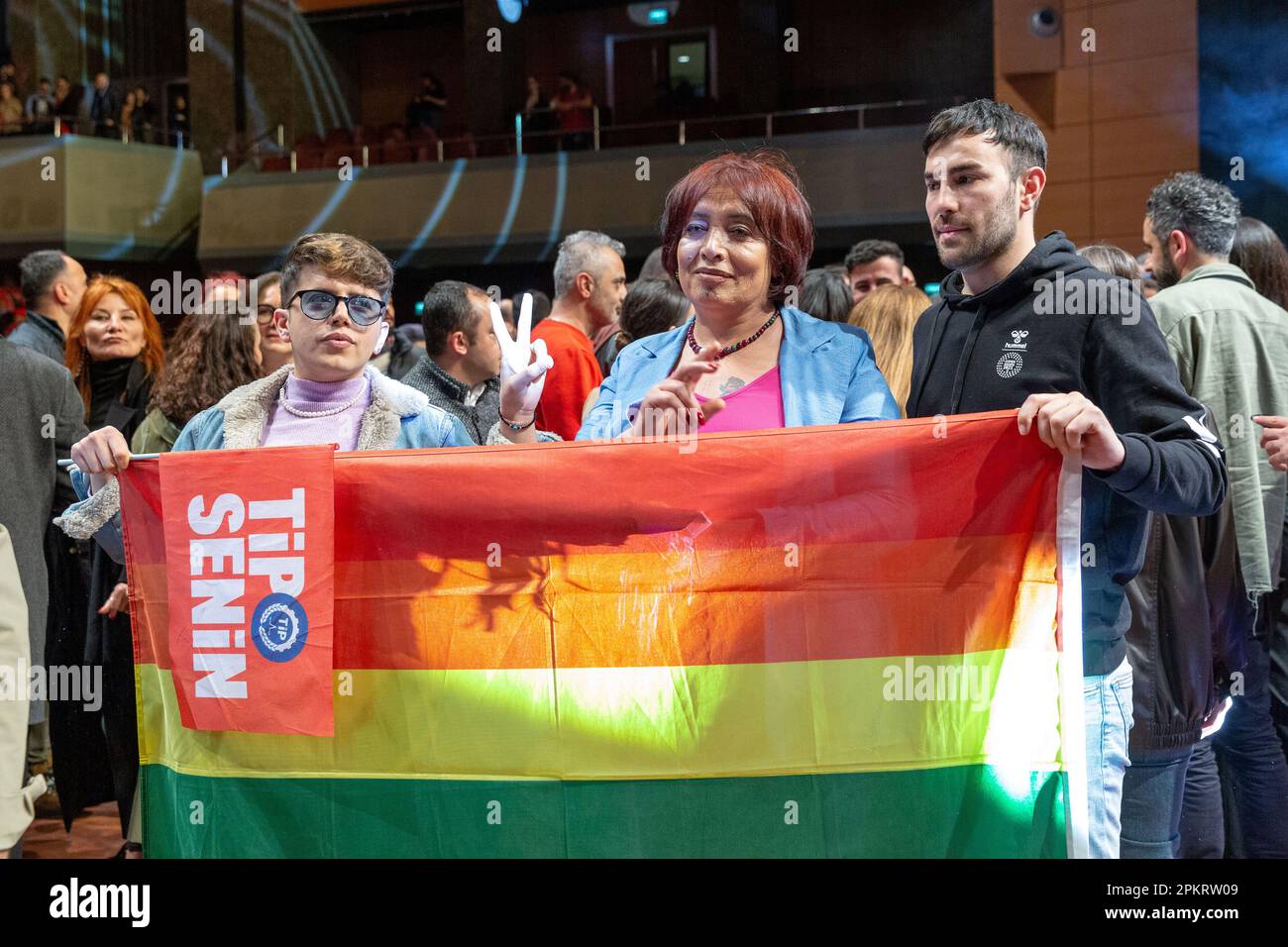 Istanbul, Turkey. April 9, 2023: Famous actress and trans activist ...