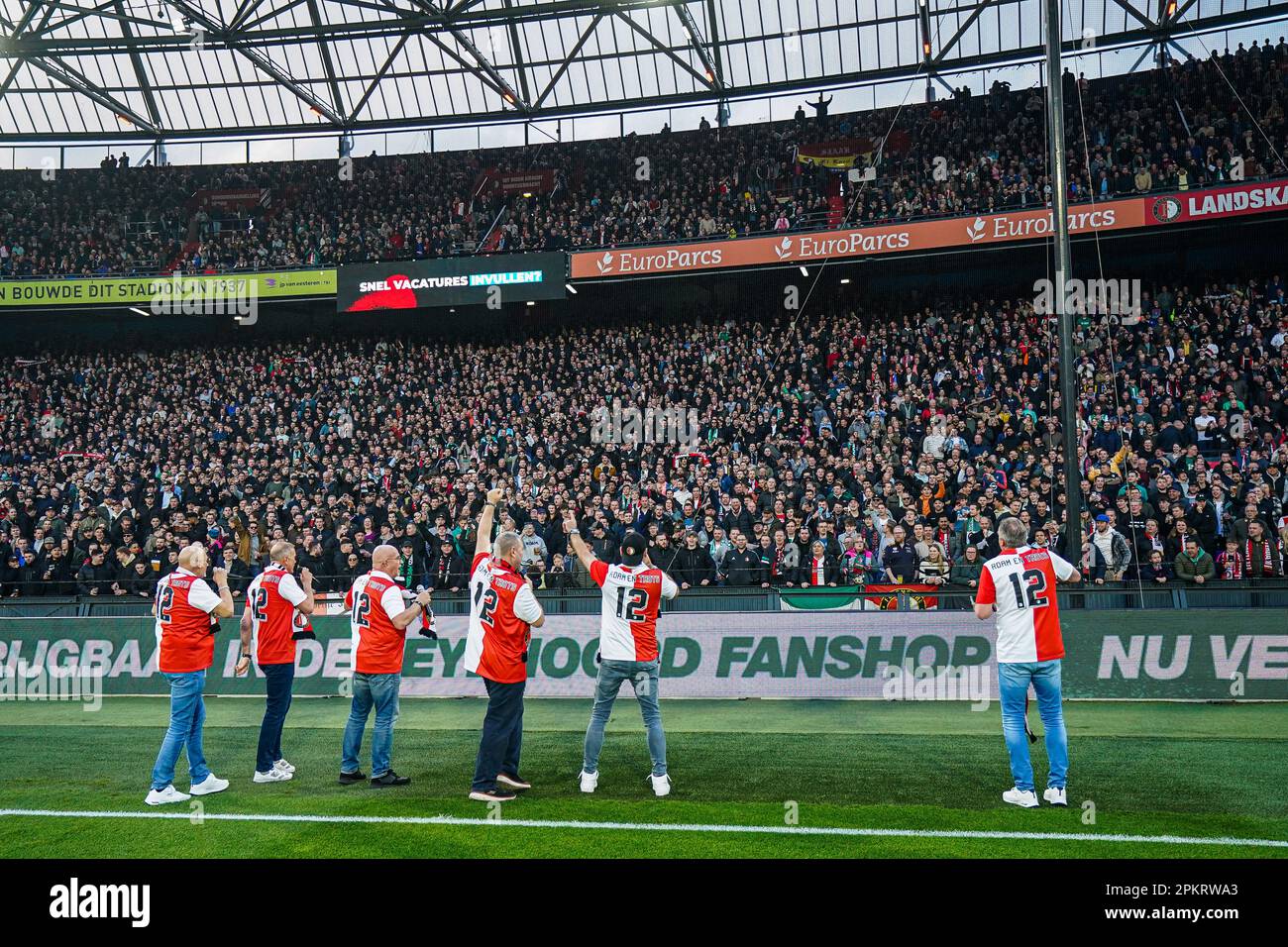 Rotterdam - Fans of Feyenoord during the match between Feyenoord v RKC ...