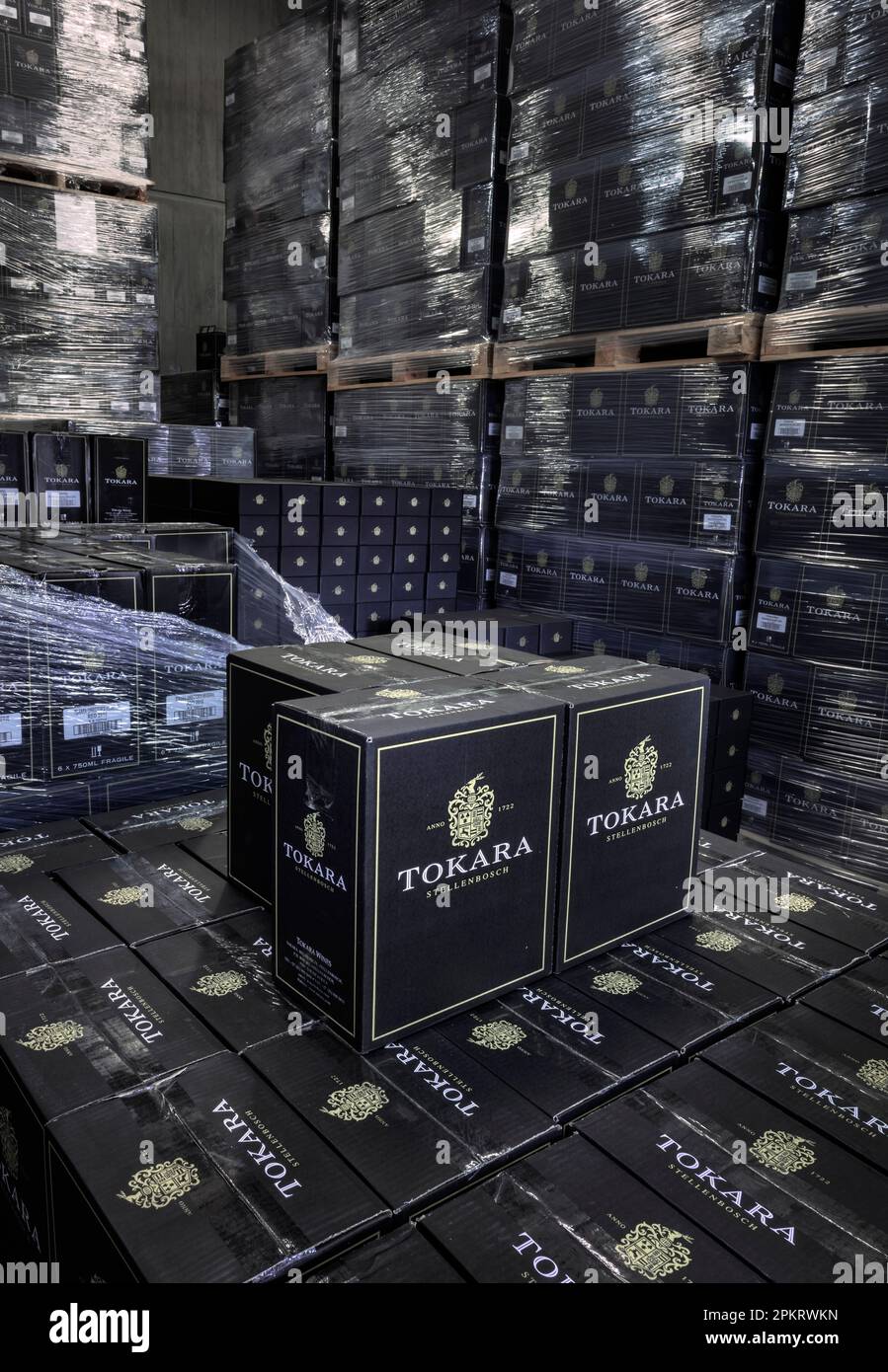 Tokara Wine Estate packaging section Stock Photo - Alamy