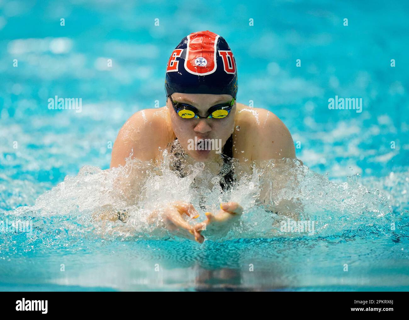 Anna Morgan during the Women's 100m Breaststroke B Final on day six of ...