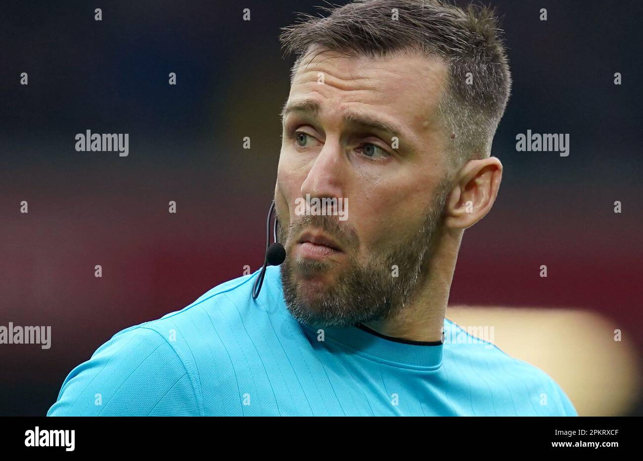 Assistant referee Constantine Hatzidakis during the Premier League ...