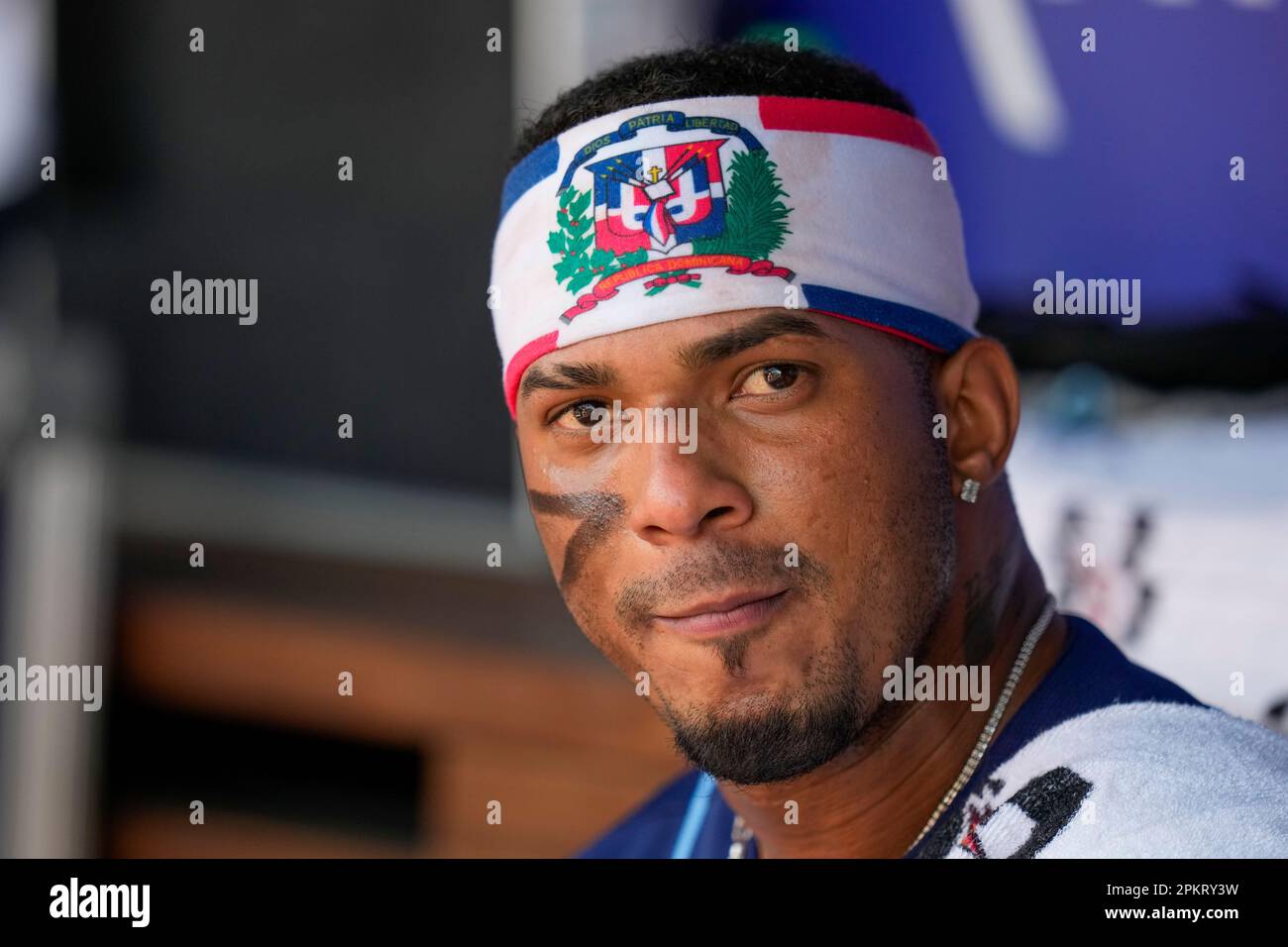 Tampa Bay Rays' Wander Franco sits in the dugout during the third ...