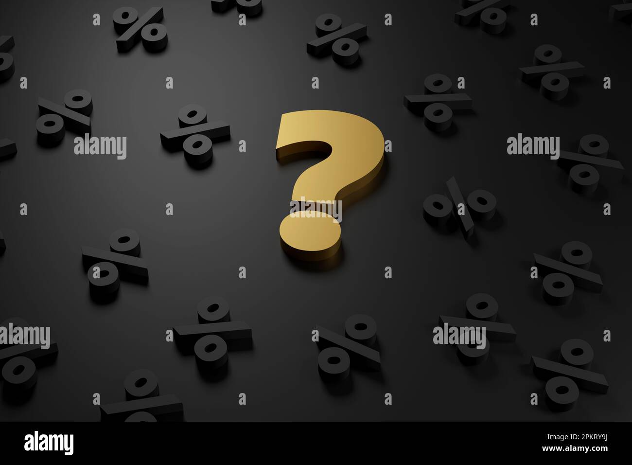 Luxury question mark on black podium, soft light, smooth background, 3d ...