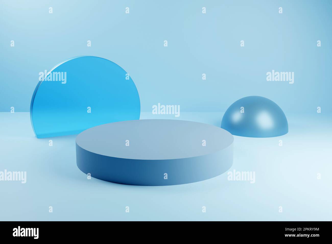 Abstract minimal scene with geometrical forms. Column podiums in light ...