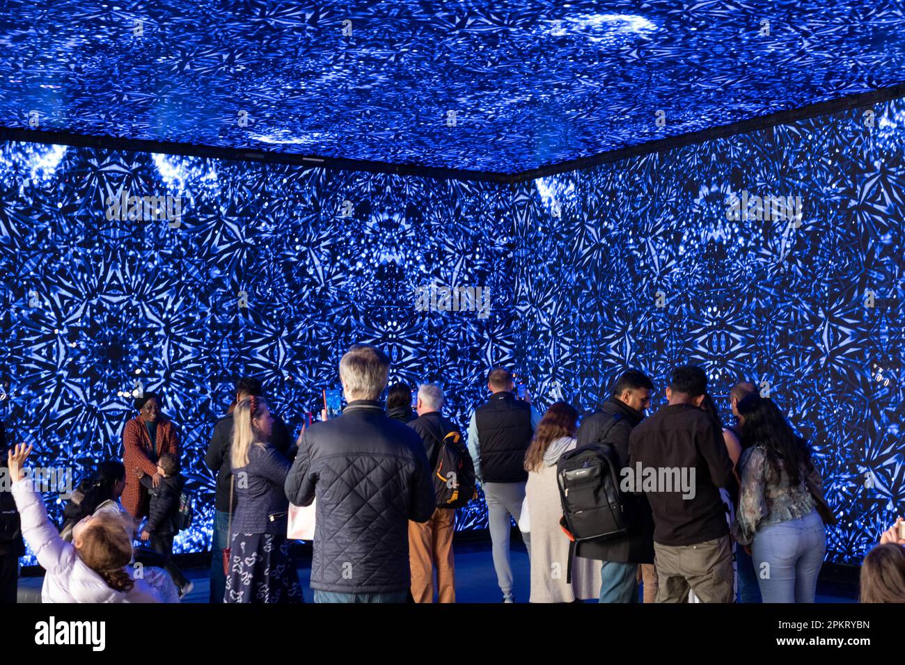 Geometric artwork by visual light artist Rupert Newman on show at The ...