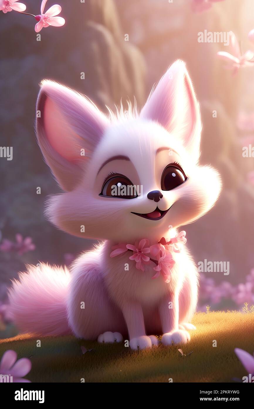 Chibi White Fox