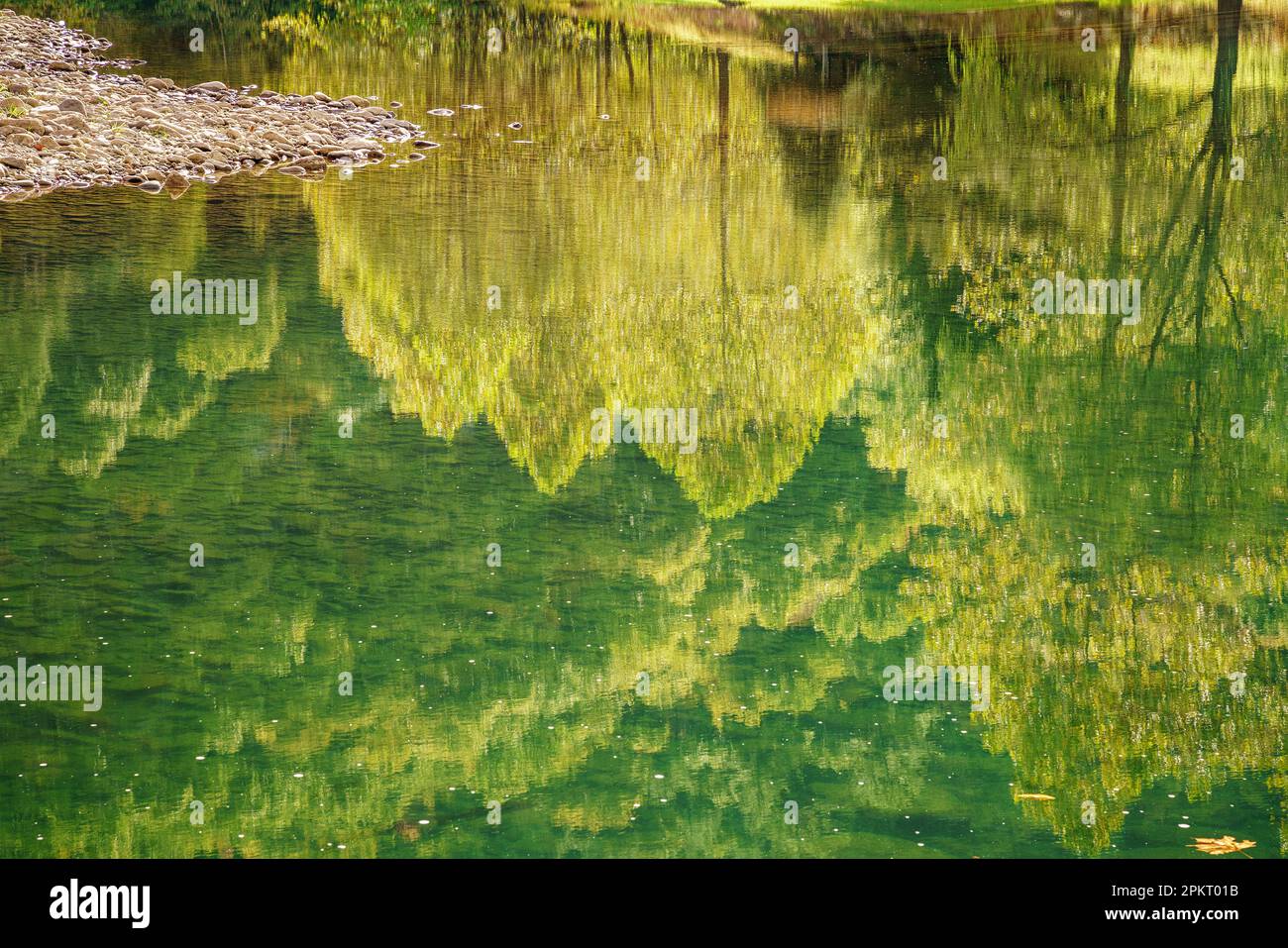 Early autumn color reflected in the North Fork South Branch Potomac ...