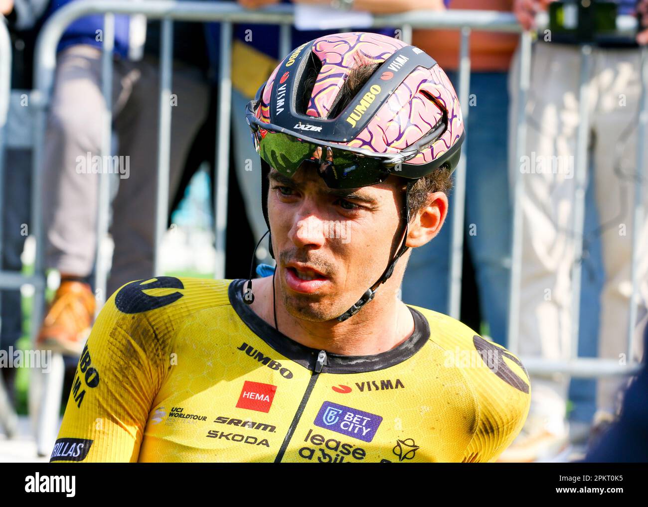 Compeigne, Roubaix, France. 9th April, 2023. 1000 yard stare from ...