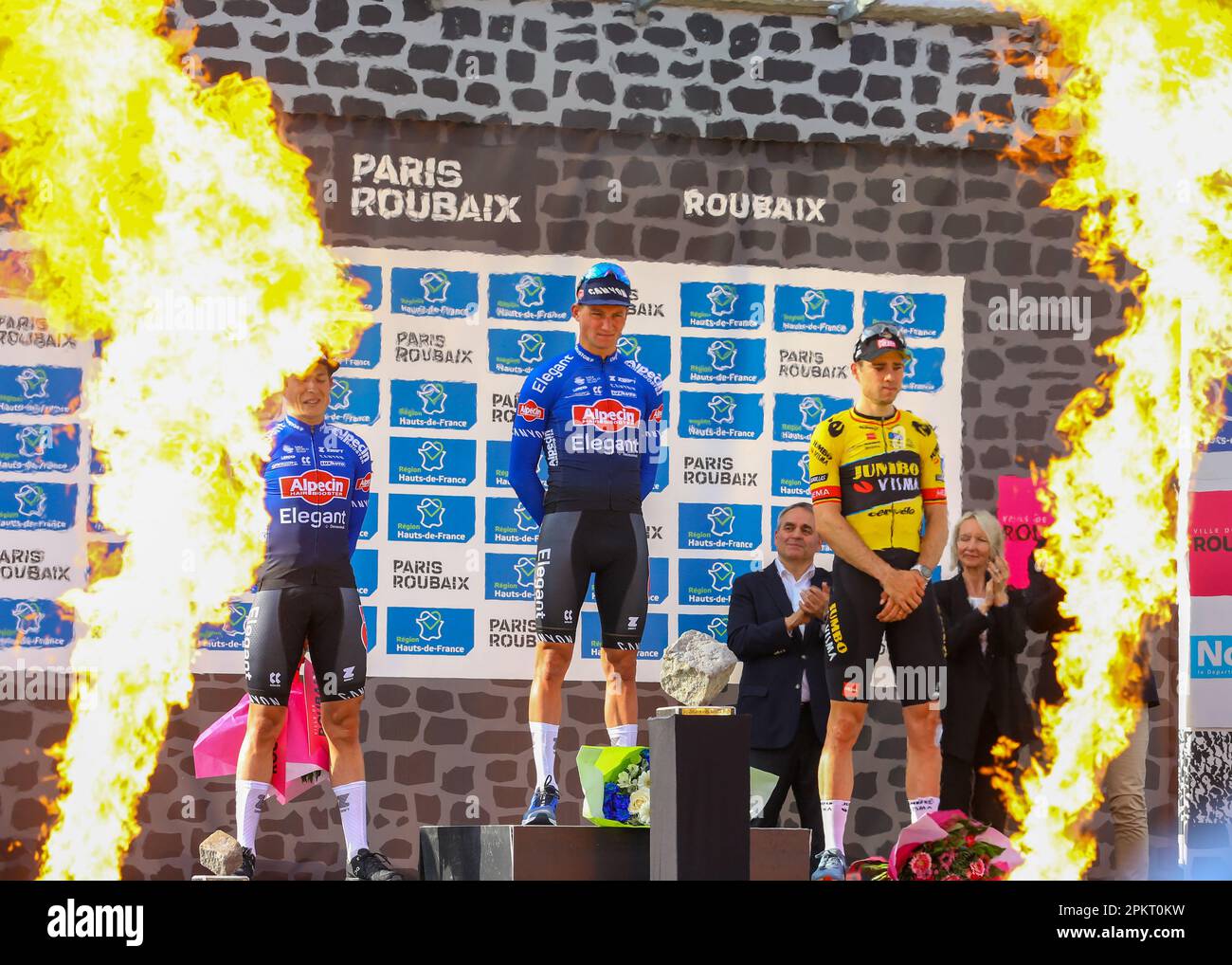 Mathieu van der poel podium hi-res stock photography and images - Alamy