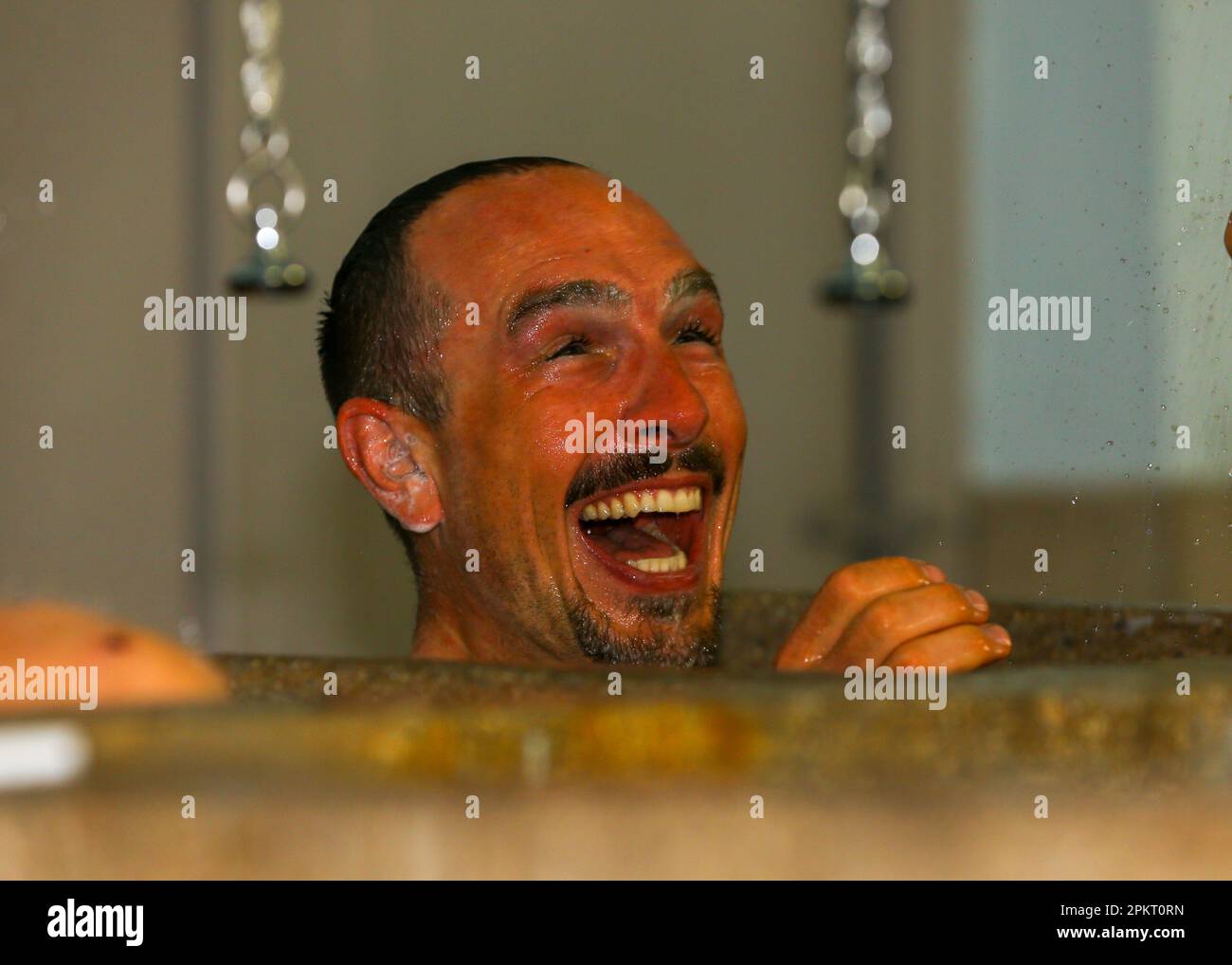 Compeigne, Roubaix, France. 9th April, 2023. John DEGENKOLB enjoying ...
