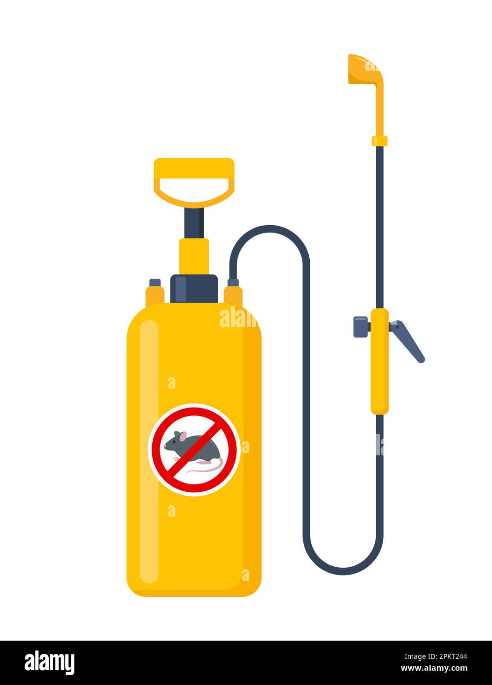 Yellow pressure sprayer of chemical insecticide, pest control and ...