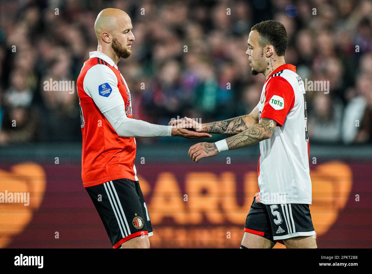 Rotterdam - Quilindschy Hartman of Feyenoord celebrates the 3-0 during ...