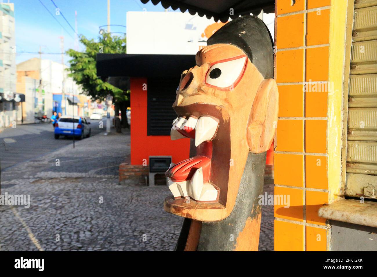 juazeiro, bahia, brazil - april 4, 2023: Carranca sculpture seen in the ...