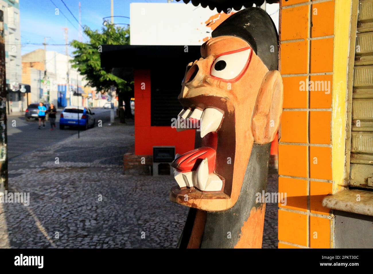juazeiro, bahia, brazil - april 4, 2023: Carranca sculpture seen in the ...