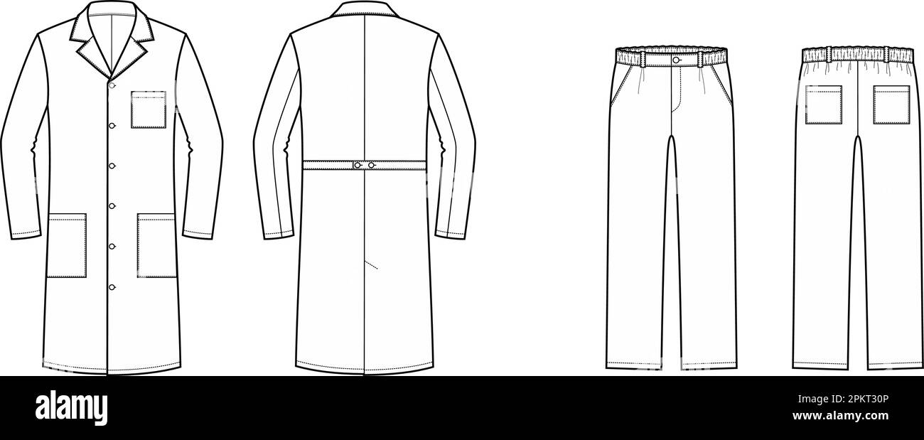 Mens medical suit. Fashion CAD Stock Vector Image & Art - Alamy