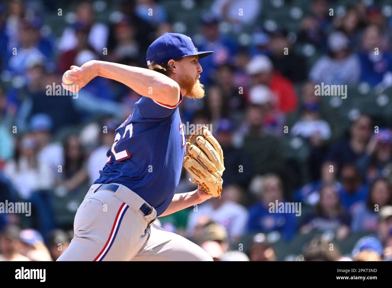 Texas Rangers starting pitcher Jon Gray (22) delivers during the first ...