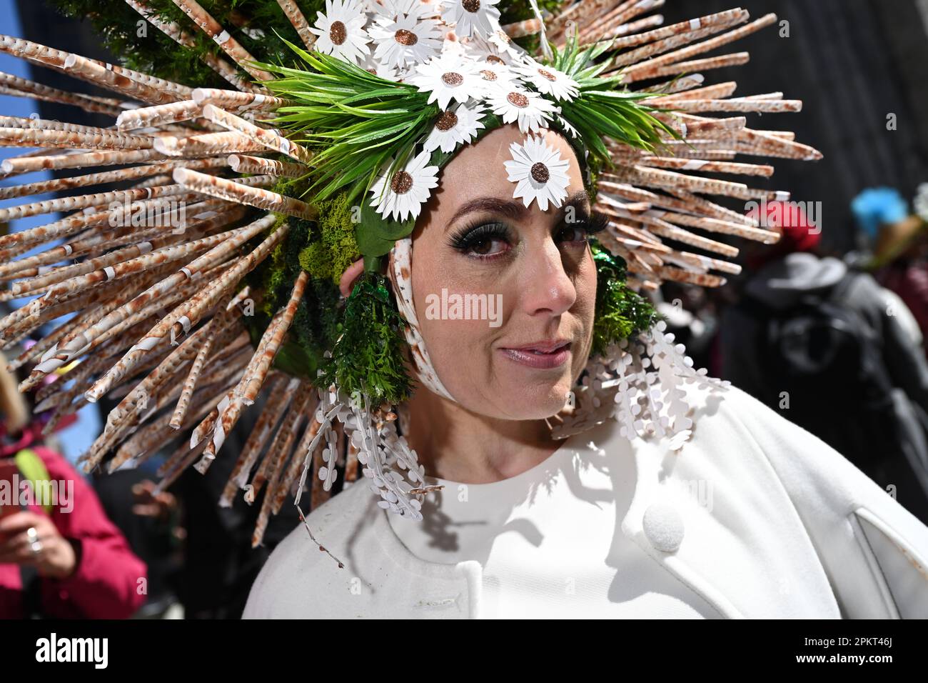 People attend the annual Easter Parade and Bonnet Festival along Fifth ...