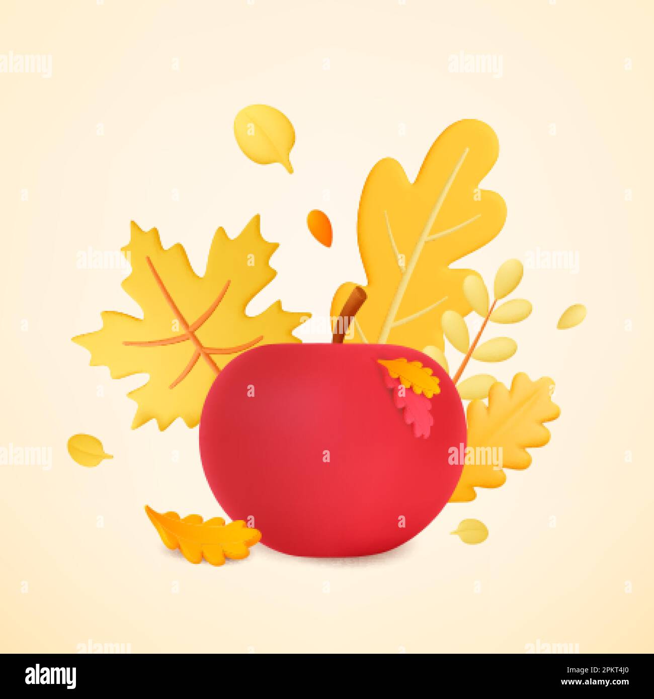 Apple shape cartoon hi-res stock photography and images - Alamy