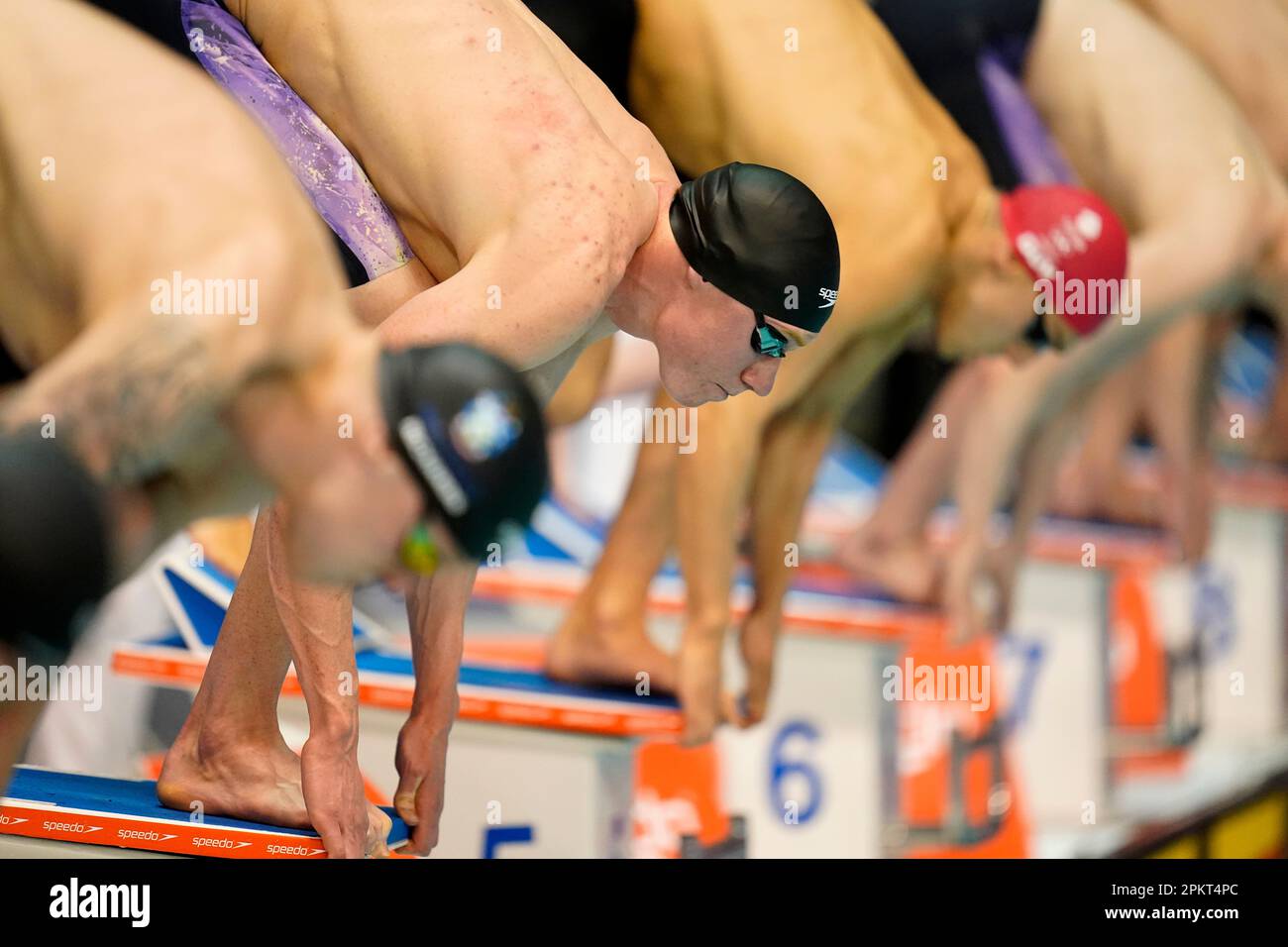 Tom Dean at the start of the Men's 200m Freestyle Final on day six of ...