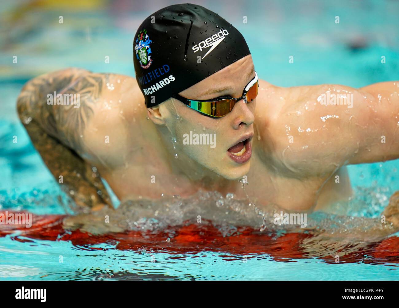 Matthew Richards after winning the Men's 200m Freestyle Final on day six of the British Swimming ...