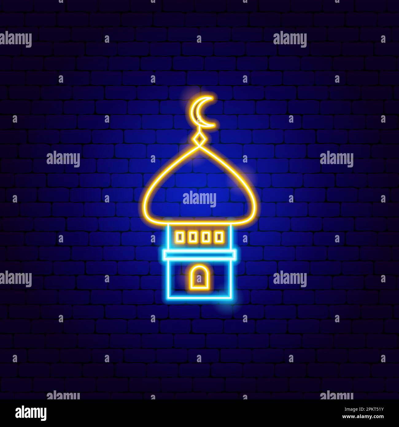 Mosque Islamic Neon Sign Stock Vector Image & Art - Alamy